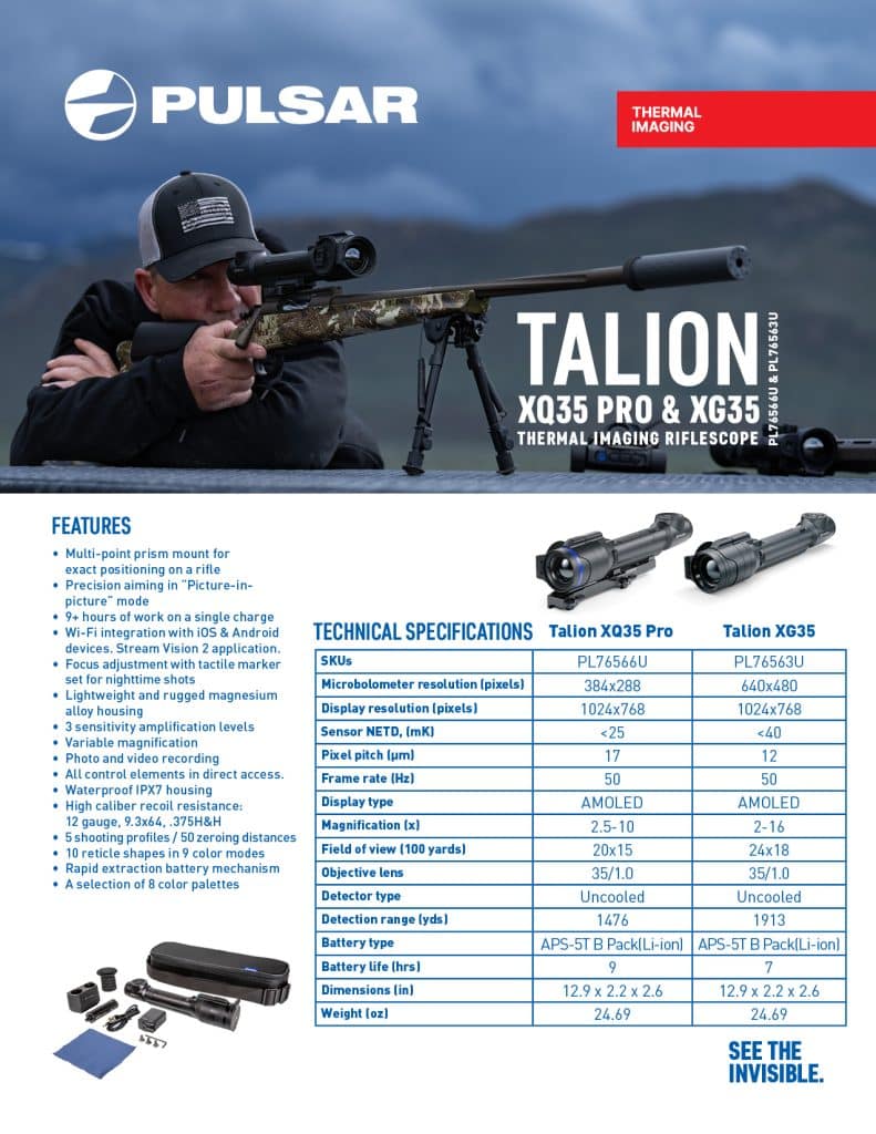 Pulsar Talion XQ35 Pro Thermal - Southern Precision Outdoors