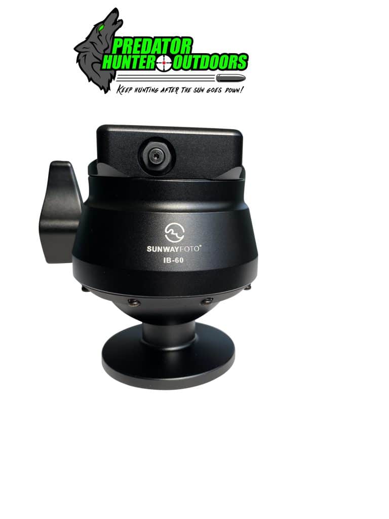 Sunwayfoto IB-60 Inverted Hunting / Shooting Ball Head with Picatinny / Arca Swiss Adapter Clamp ...