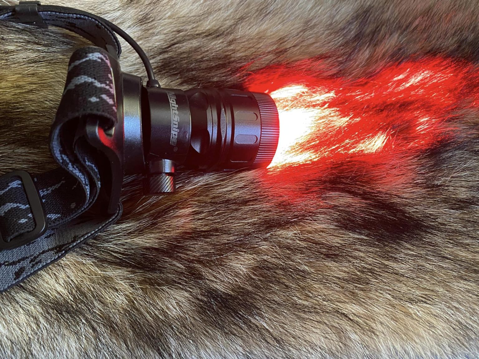 NightSnipe Adjustable Beam/Dimmable 2-Colors-In-1 Headlamp Solo