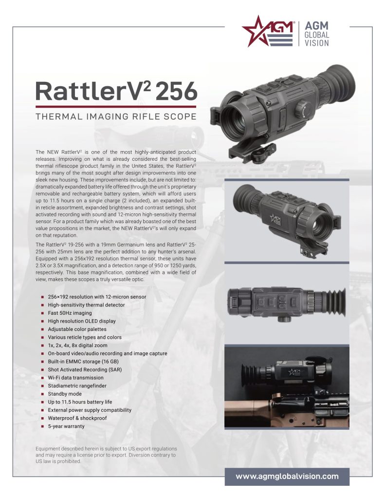 AGM Rattler V2 19-256 Thermal Weapon Sight